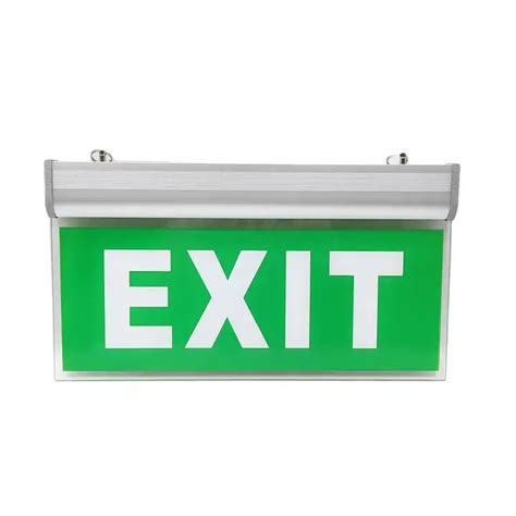 Exit Emergency Silkprinting Rechargeable Battery Maintained Emergency