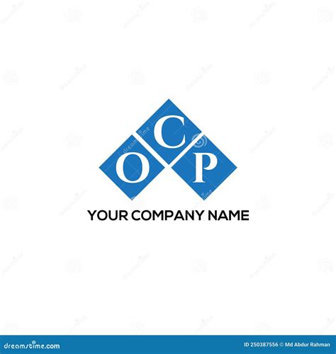 Ocp Letter Logo Design On Black Background Ocp Creative Initials