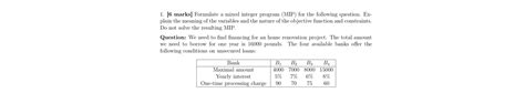 solved [6 ﻿marks] ﻿formulate a mixed integer program mip