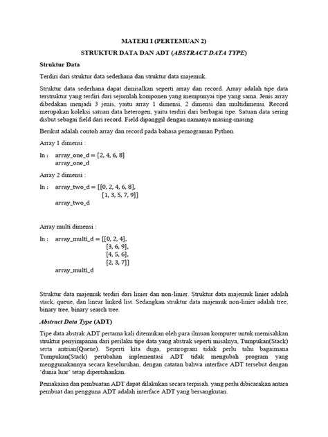 Modul Struktur Data Pdf