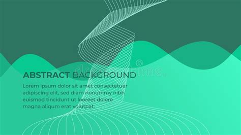 Abstract Mint Gradient Design Featuring Flowing Lines Perfect For Serene And Stylish Visual