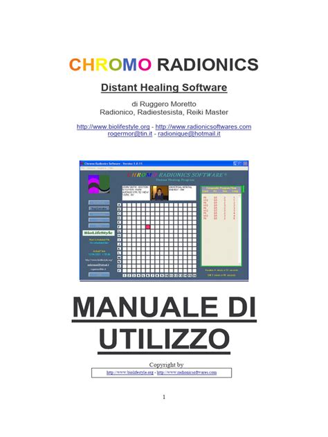 Chromo Radionics Software Pdf