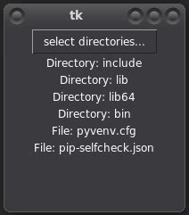 Python Select Multiple Directories And Display The Contents Stack Overflow