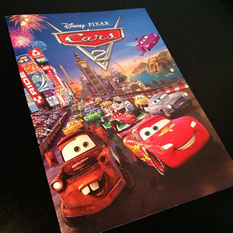 Dan The Pixar Fan Cars 2 Disney Store Lithograph Travel Poster
