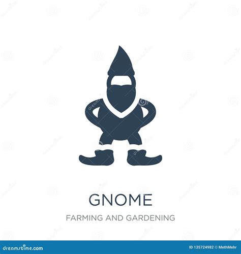 Gnome Icon In Trendy Design Style Gnome Icon Isolated On White