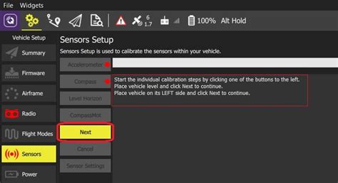 Sensor Setup ArduPilot QGC Guide Master