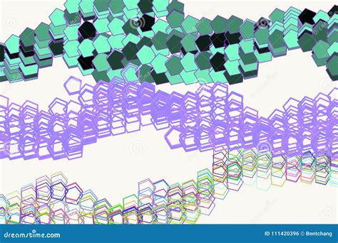 Color Abstract Pentagon Pattern Generative Art Background Shape Illustration Style Wallpaper