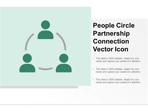 People Circle Partnership Connection Vector Icon Ppt Powerpoint Presentation Infographic