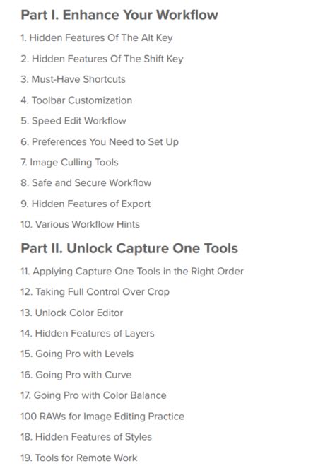 Learn Capture One Secrets Master Editing