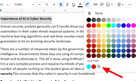 How To Highlight Text In Google Docs