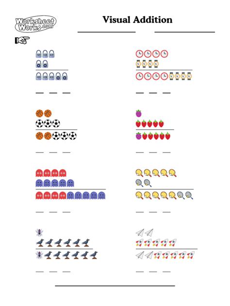 Worksheetworksvisualaddition1 Pdf