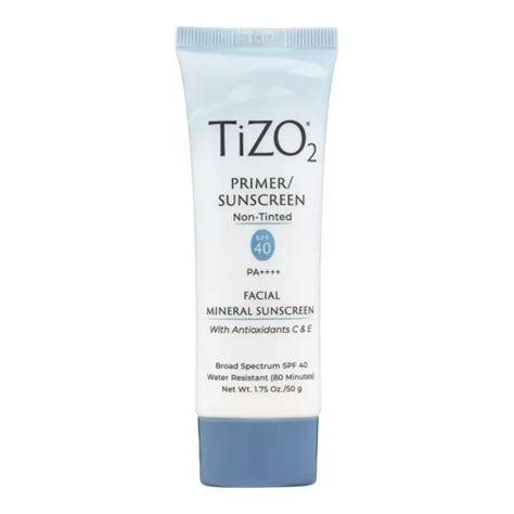 CurlIQ TIZO Tizo2 Facial Primer Sunscreen Non-Tinted SPF 40 PA+++ 50 g ...