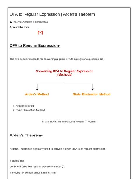 Dfa To Regular Expression Pdf