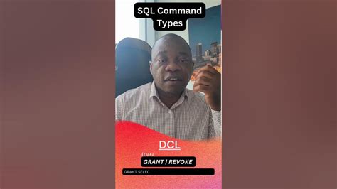Sql Command Types Sql Sqlcommands Youtube