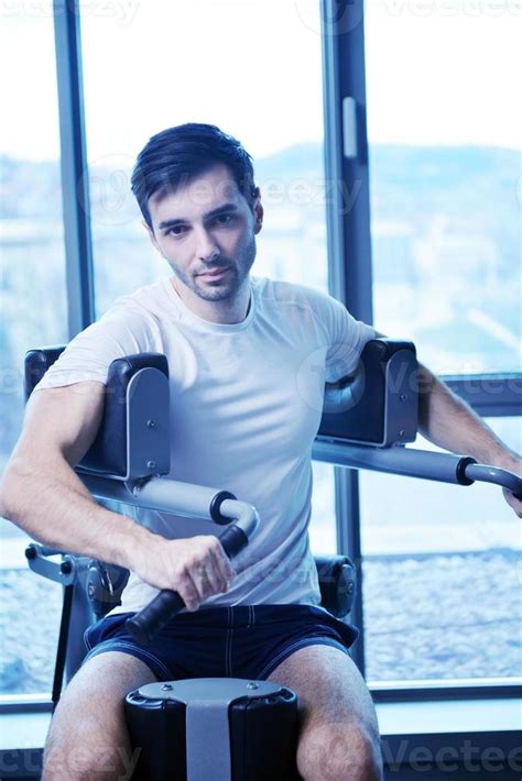 Man Running On The Treadmill Stock Photo At Vecteezy