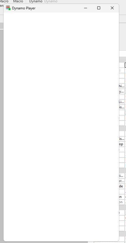 Dynamo Player Turn White After Running Revit Dynamo