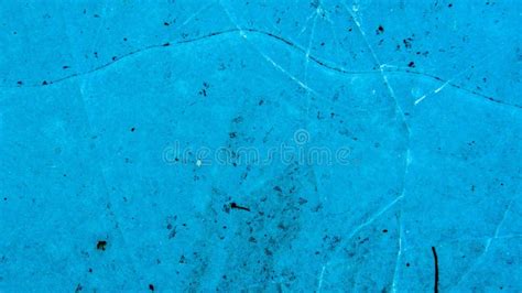 View Of Beautiful Drawings On Ice From Cracks A Tiny World In The Largest One Stock Photo