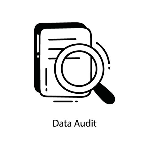 Data Audit Doodle Icon Design Illustration Networking Symbol On White Background Eps 10 File