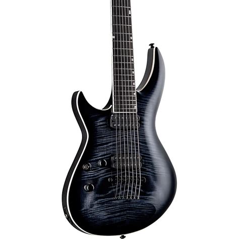 Esp Ltd H3 1007 Baritone 7 String Left Handed Electric Guitar See Thru Black Sunburst Guitar