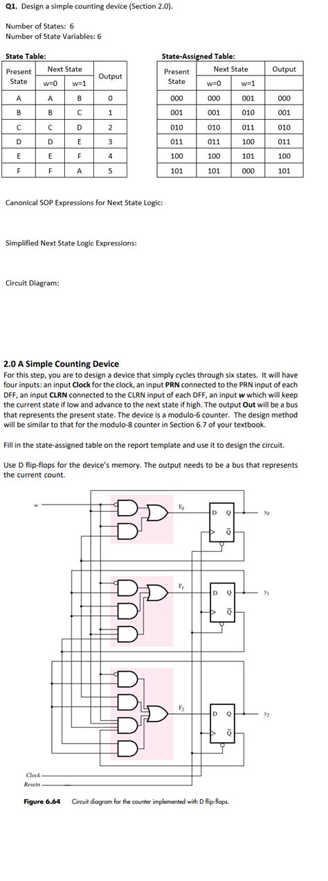 Solved Q Design A Simple Counting Device Section Chegg Com