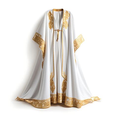 Isolado De Eritrea Zuria Tipo Gown Material De Algodón Concepto De Color Blanco Diseño De Ropa