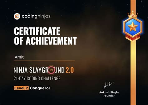 Codingjourney Ninjaslayground Codingninjas Amit Rahar