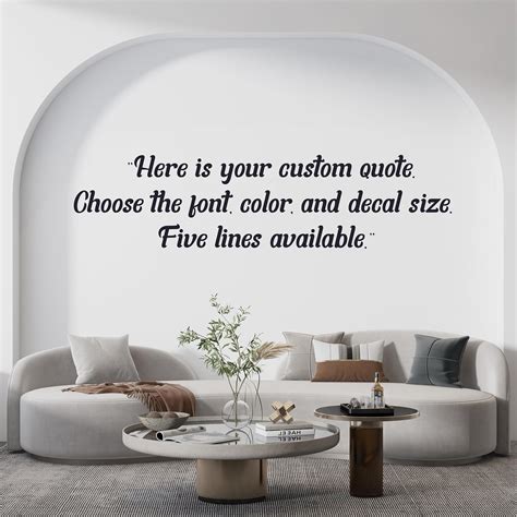 Custom Vinyl Large Wall Quote Decal Custom Window Decals