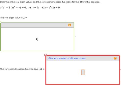 Solved Determine The Real Eigen Values And The Corresponding