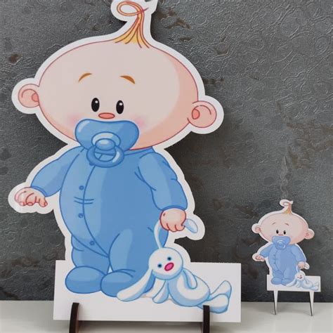 قیمت و خرید استند رومیزی تولد مدل نوزاد پسر تعیین جنسیت به همراه شمع