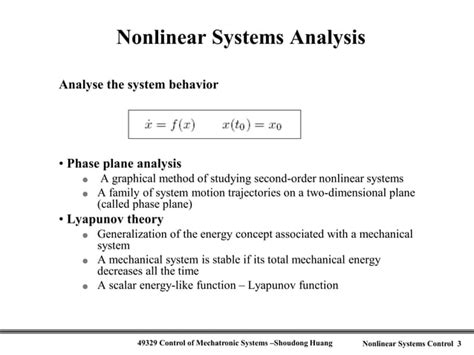 Nonlinear System Control Pdf