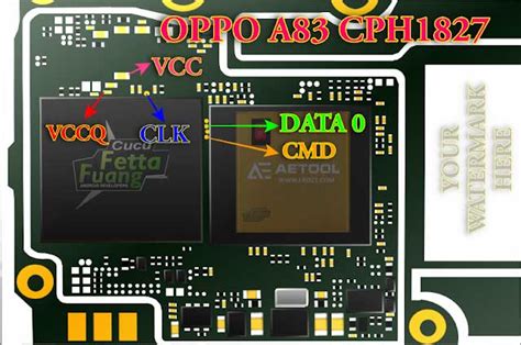 Oppo A83 Isp Pinout To Hard Reset Frp Bypass Emmc [cph1827 Cph1729]