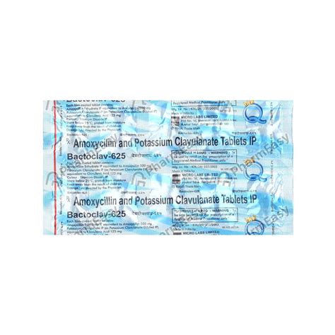 Bactoclav 625mg Tab 10`s Uses Side Effects Dosage Composition