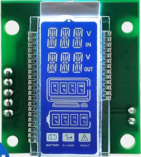 Tn Htn Negative Display 7 Segment Lcd Display With Backlight Blue Model And Battery Display Price