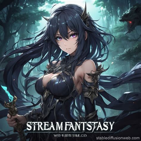 Dark Fantasy Anime Banner Stable Diffusion Online