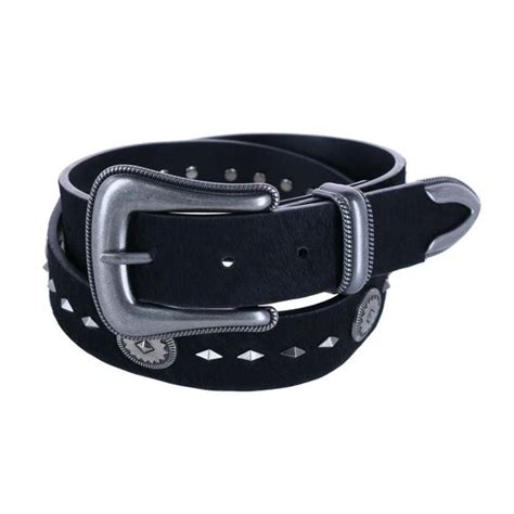 Wrangler Accessories Wrangler Womens 3 Piece Calf Hair Western Belt