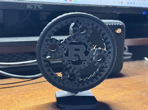 3d printed planetary gear toy with rust logo in it r rust