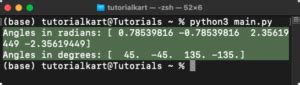 NumPy Arctan Inverse Tangent Of Ratio Of Two Numbers