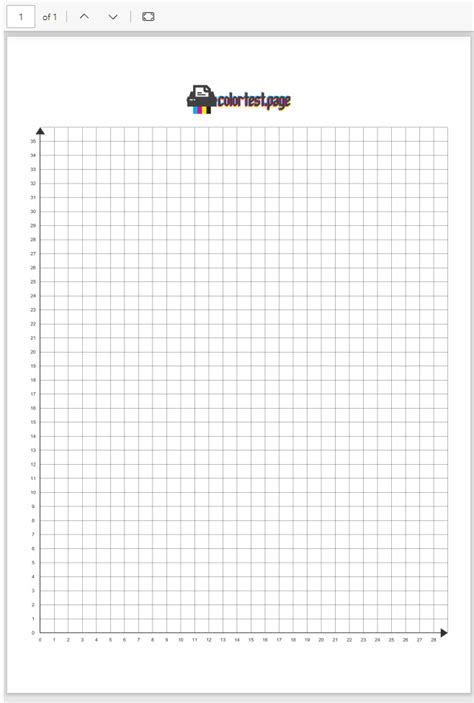 Graph Paper With X And Y Axis Color Test Page