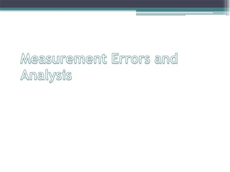 PPT Measurement PowerPoint Presentation Free Download ID