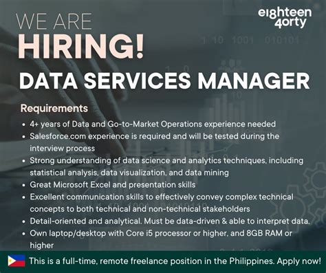 1840 and company on linkedin dataservicesmanager remotework freelancing philippines