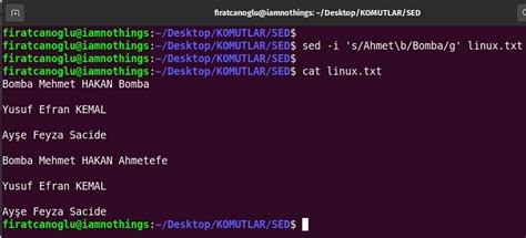 Örneklerle Linuxta Sed Komutu Nasıl Kullanılır Linux Data Linux Sysadmin