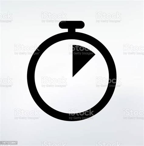 7 Seconds Countdown Timer Icon Set Time Interval Icons Stopwatch And