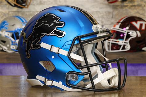 Detroit Lions Riddell Speed Authentic Helmet Motor City Muscle Alter