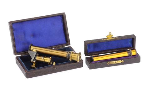 Lot 113 Two Brass Pocket Spectroscopes