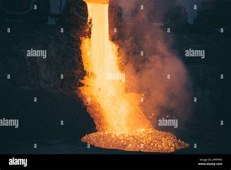 Discharge Of Metallurgical Slag From Blast Furnaces Beautiful Stream