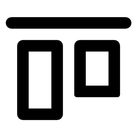 Align Object Top Vector Svg Icon Svg Repo