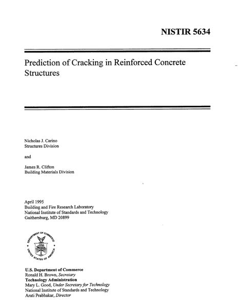Pdf Prediction Of Cracking In Reinforced Concrete Structures