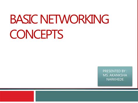 Networking Concepts Pdf