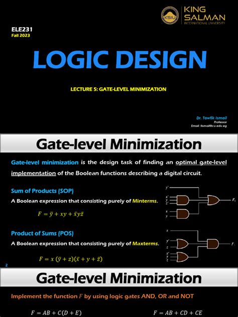 Gate Level Minimization Download Free Pdf Mathematics Electronic