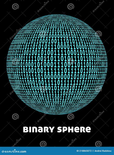 Binary Zeros Ones Cloud Computing Digital Transformation Cartoon